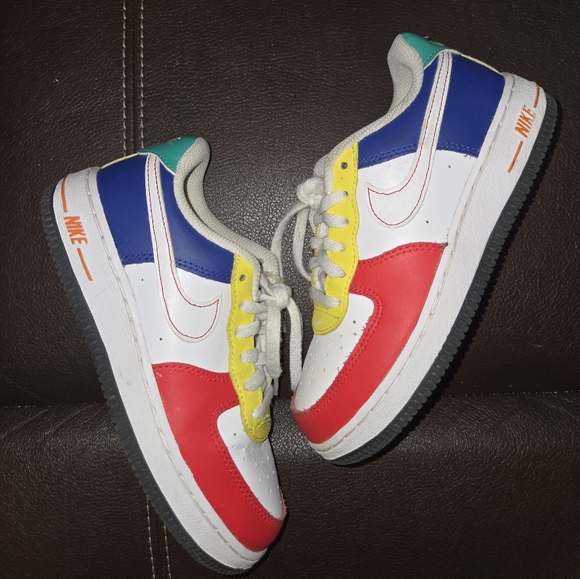 Nike | Shoes | Nike Colorful Air Force Sneakers | Poshmark
